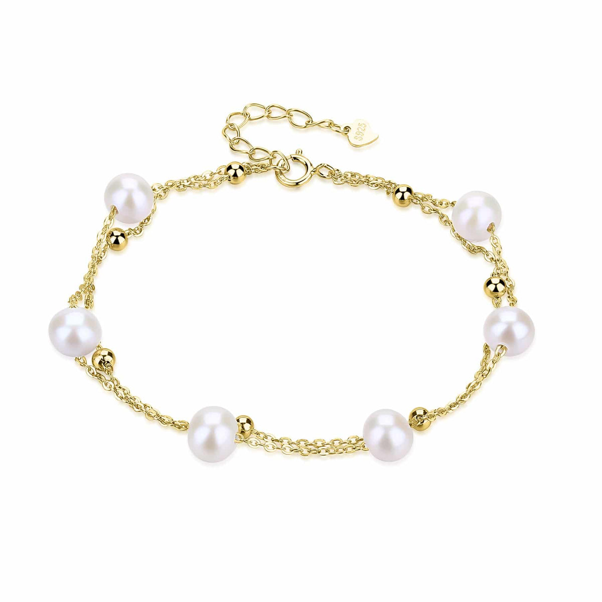 JULIANA Bangle Bolo Pearl Bracelet 14K Yellow Gold | House Of Pearls