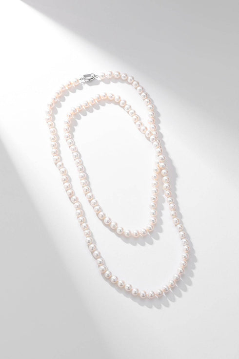 35-inch White Freshwater Pearl Strand - AAA Grade | House Of Pearls