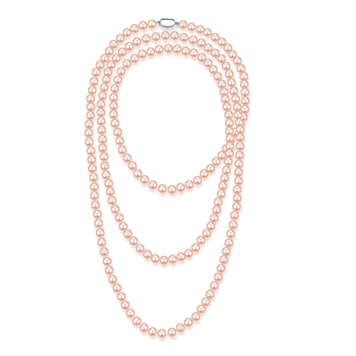 52-inch Pink Freshwater Pearl Rope Strand - AAA Grade | House Of Pearls