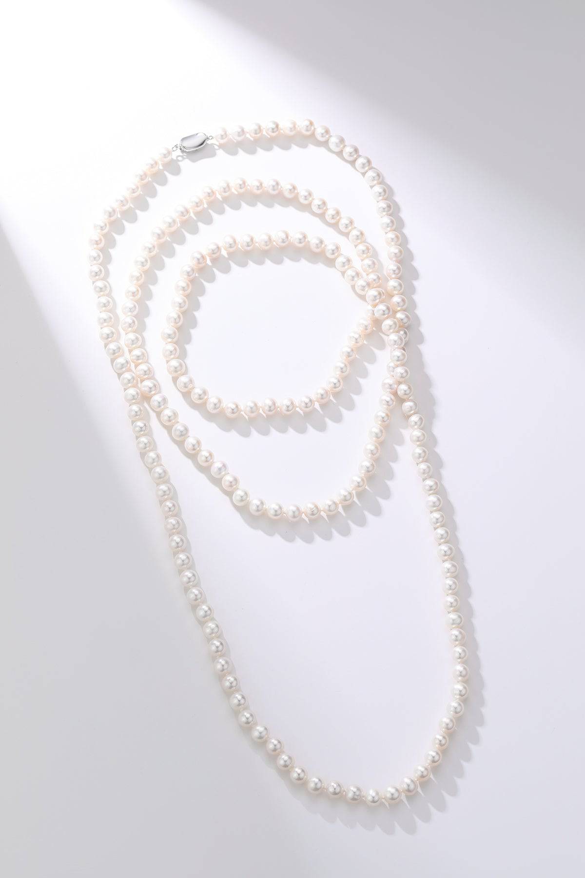 52-inch White Freshwater Pearl Rope Strand - AAA Grade | House Of Pearls