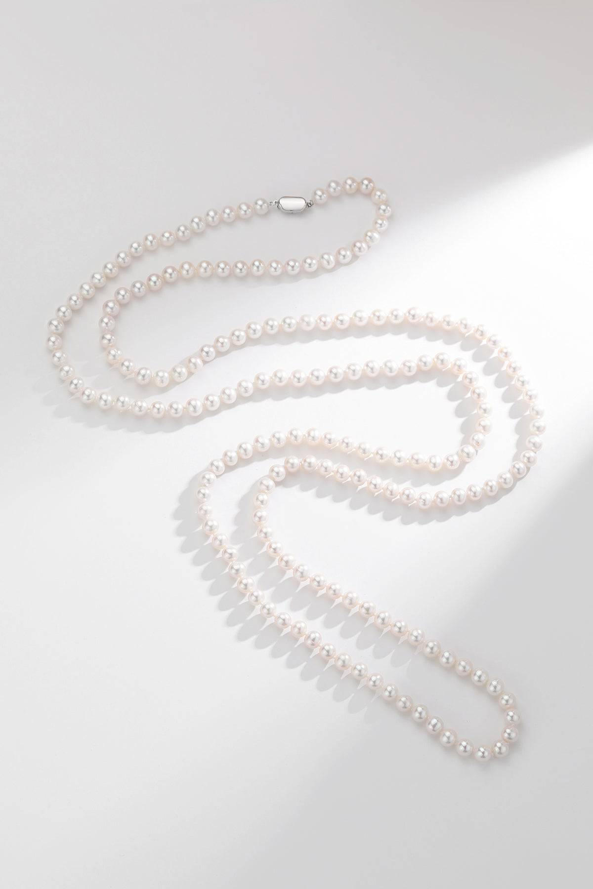 52-inch White Freshwater Pearl Rope Strand - AAA Grade | House Of Pearls