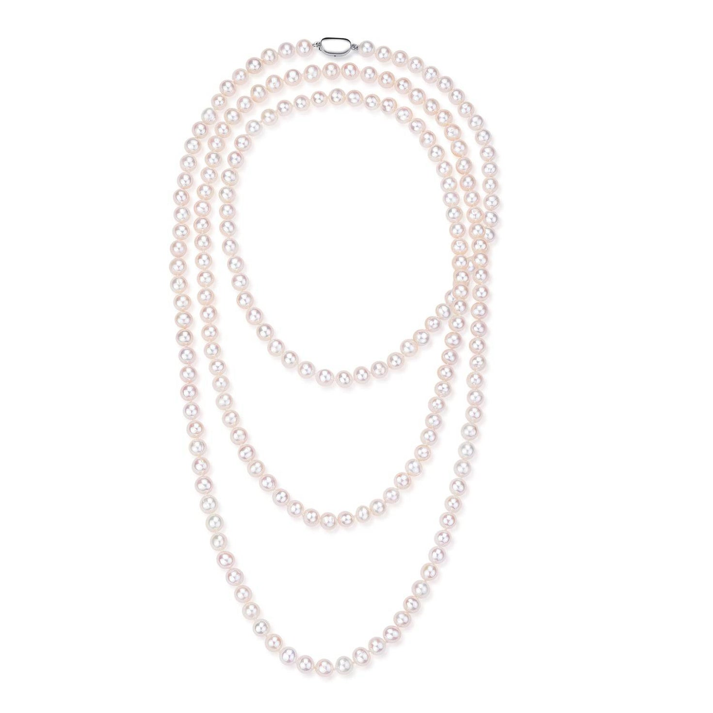 52-inch White Freshwater Pearl Rope Strand - AAA Grade | House Of Pearls