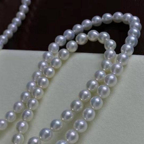6.5-7.5mm White Freshwater Pearl Necklace | House Of Pearls