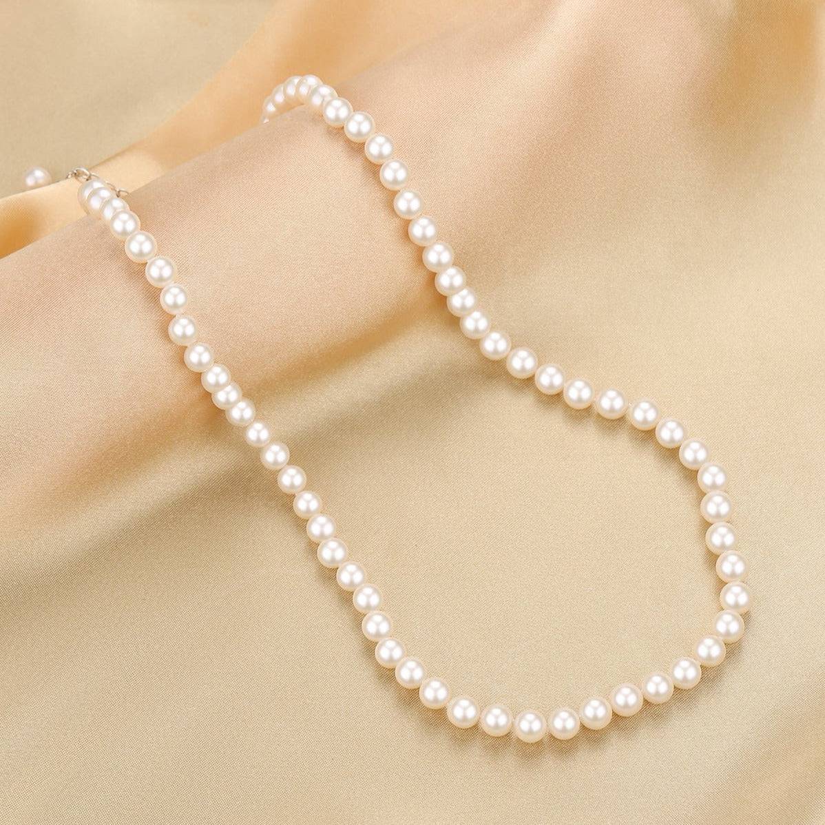 6-7mm White Freshwater Pearl Verstatile Necklace | House Of Pearls