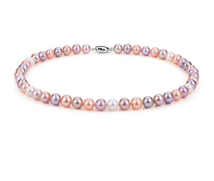 Classic Multicolor Freshwater Pearl Necklace Multiple Lengths | House ...