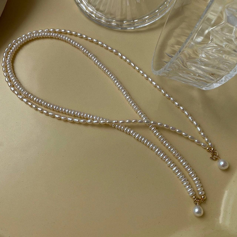 White Rice Freshwater Pearls Necklace (Purchase Individually) | House ...