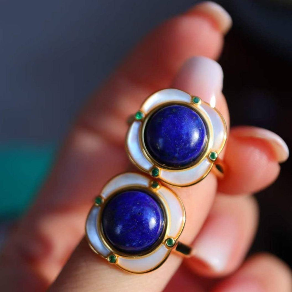 Blue Lapis Lazuli Square Mother of Pearls Collection(Purchase ...