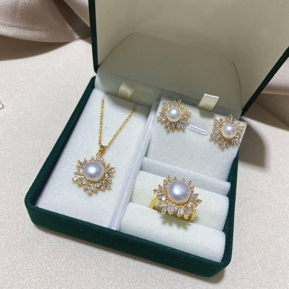Snowflake Freshwater Pearl Jewelry Set | House Of Pearls