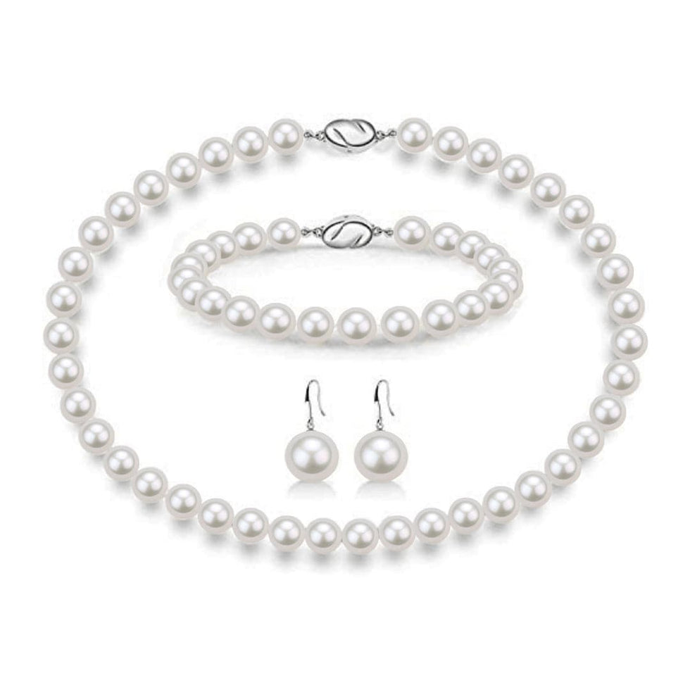 White Freshwater Pearl 3-Piece Jewelry Set | House Of Pearls