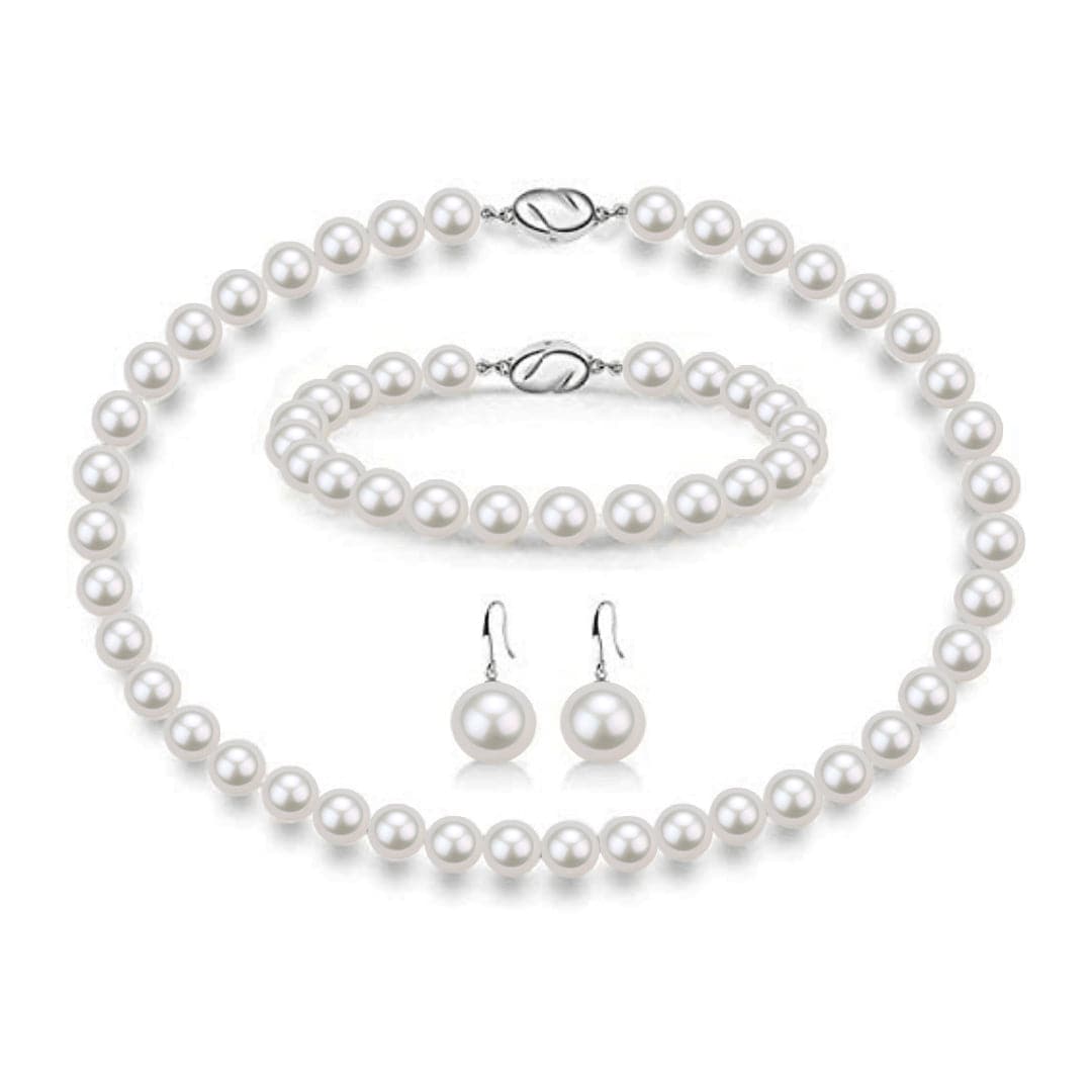 White Freshwater Pearl 3-Piece Jewelry Set | House Of Pearls